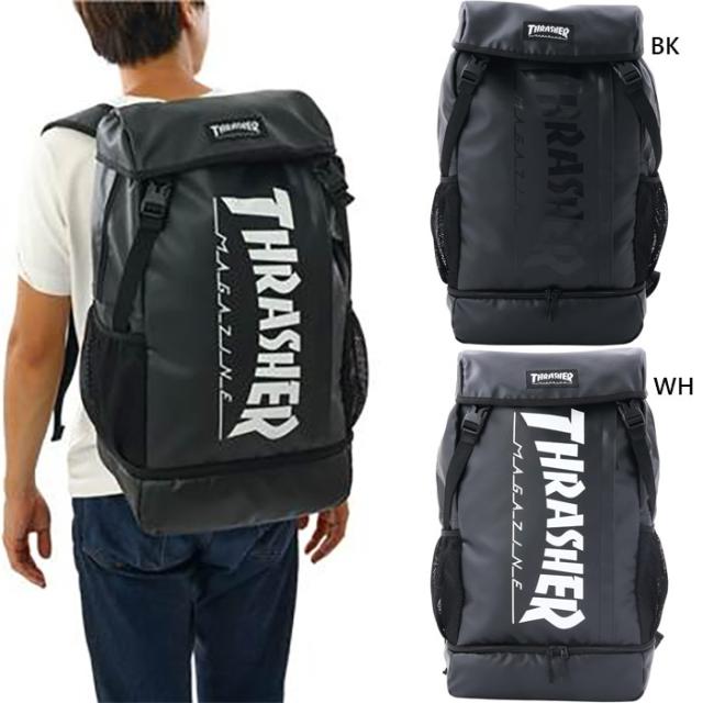 約34L スラッシャー メンズ レディース カブセリュック リュックサック デイパック バッグ 鞄 カジュアル シンプル 大容量 ホワイト 白 ブラック 黒 送料無料 THRASHER THR