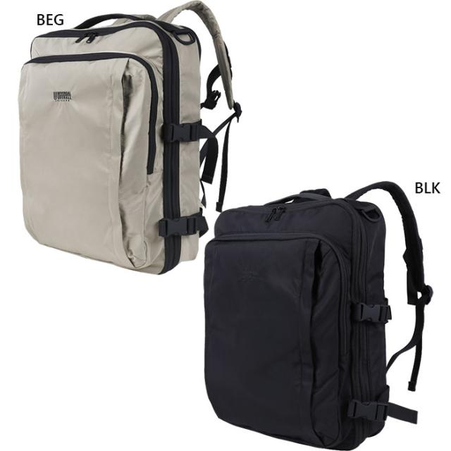 28-39L ユニバーサルオーバーオール メンズ レディース BT リュックサック デイパック バックパック バッグ 鞄 容量拡張ファスナー付 出張 撥水ナイロン ブラック 黒 ベージュ 送料無料 UNIVERSAL OVERALL UVO-199