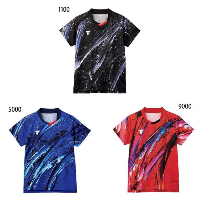 ビクタス メンズ レディース ゲームシャツ 卓球ウェア トップス グレー ブルー レッド 青 赤 灰色 送料無料 VICTAS 512406