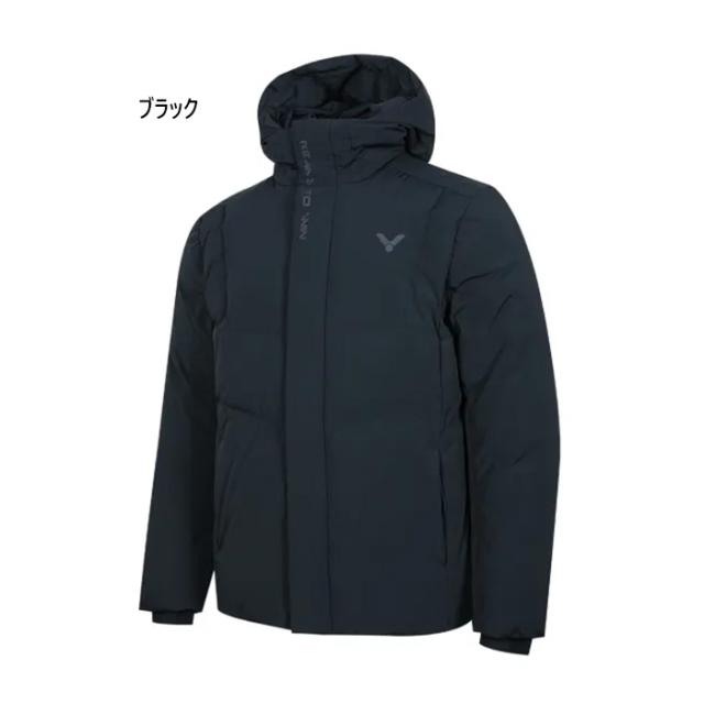 ビクター メンズ ダウンジャケット カジュアルウェア トップス 上着 アウター ブラック 黒 送料無料 VICTOR J-55702