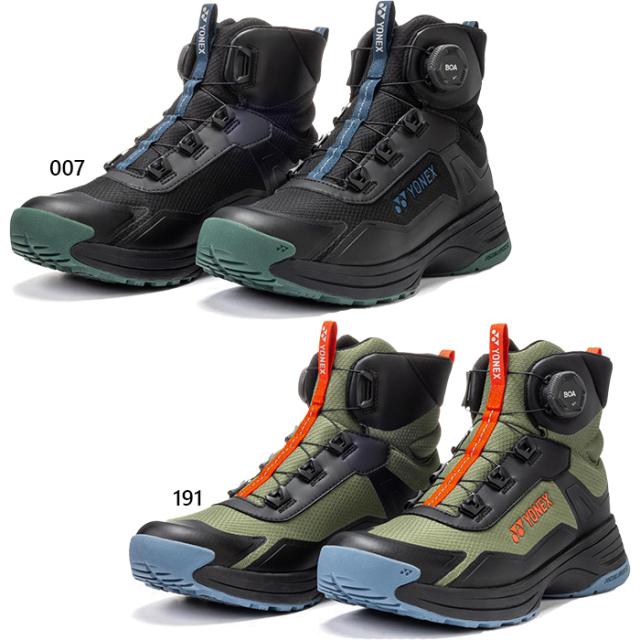 ヨネックス メンズ レディース ワイワイガッタ YY-GATTA ウォーキングシューズ BOAフィットシステム ダイヤル式 旅行 散歩 撥水加工 ブラック 黒 カーキ 送料無料 YONEX SHWGA1