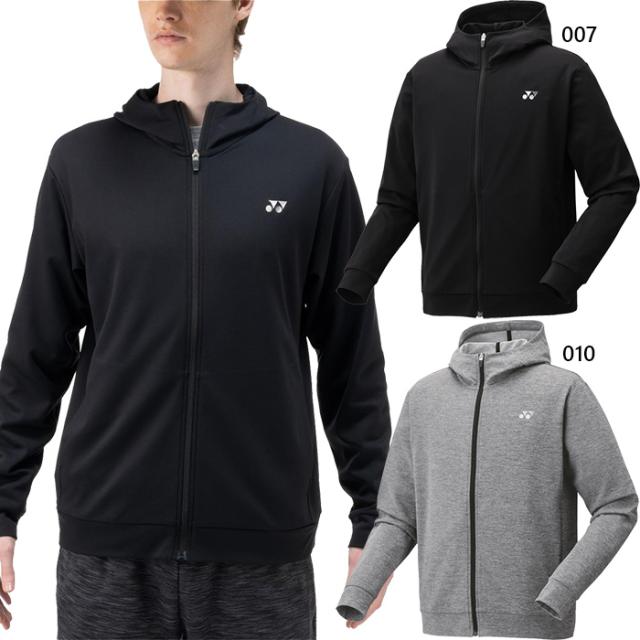 ヨネックス メンズ レディース ユニニットウォームアップパーカー テニス バドミントンウェア トップス 長袖 吸汗速乾 ブラック 黒 グレー 灰色 送料無料 YONEX 51059