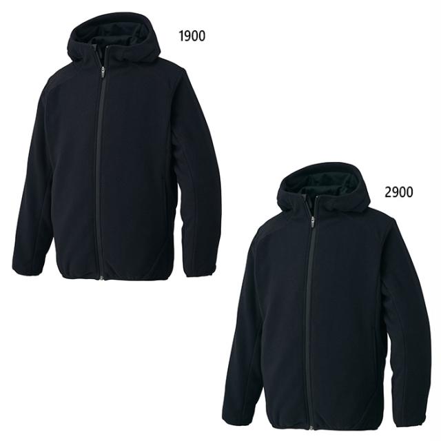 ゼット野球 メンズ フルジップフーディー フリースジャケット 野球ウェア トップス アウター 防寒 保温 ブラック 黒 ネイビー 送料無料 ZETT BOF160