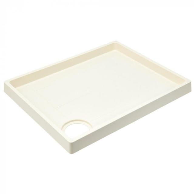 テクノテック 洗濯機用スタンダード防水パン TP800-LW1 アイボリーホワイト 幅80cm 奥行64cm