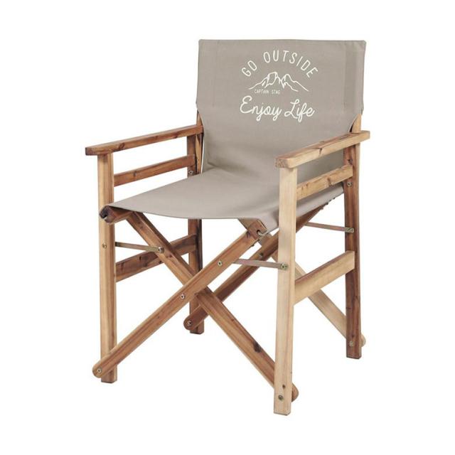 CAPTAIN STAG キャプテンスタッグ モンテ FDディレクターチェア カーキ UP-1012 キャンプ アウトドア 屋外 野外 おしゃれ バーベキュー レジャー ピクニック 海 山 パール金属