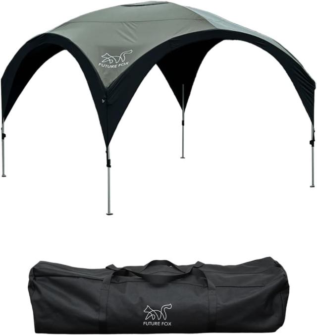 FUTUREFOX FOX-TARP 自立式 タープテント シェード キャンプ アウトドア タープ 二段階高さ調節可能 耐水圧2000mm UVカット テントタープ3m×3m ポリエステル