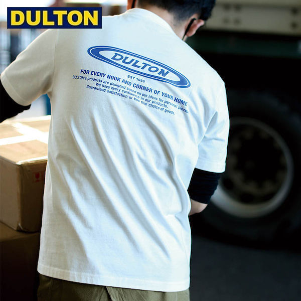 DULTON ダルトン Tシャツ オーバル ロゴ S ホワイト (品番：T21-0372S/WT) DULTON T-SHIRT OVAL LOGO S WHITE ダルトン インダストリアル ...