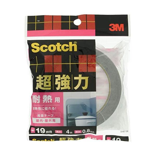 3M 両面テープ 超強力 耐熱 用 幅19mm 長さ4m スコッチ SHR-19R セミロング スリーエム D2305の通販はau PAY マーケット - neut kitchen（ニ ...