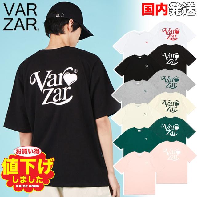 バザール Tシャツ VARZAR Love VARZAR T-Shirts ロゴ 半袖 オーバーサイズ ユニセックス 韓国 K-POP 芸能人 アイドル愛用 メンズ レディース 正規品 [衣類 ...
