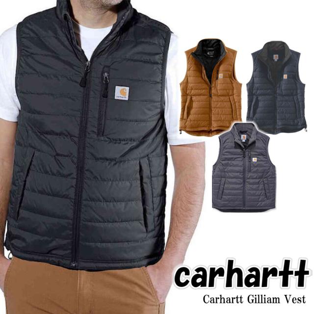 カーハート ベスト Carhartt Gilliam Vest モックネック ロゴ 秋冬 アウター トップス ワークウェア メンズ レディース 正規品 [衣類] ユ00572