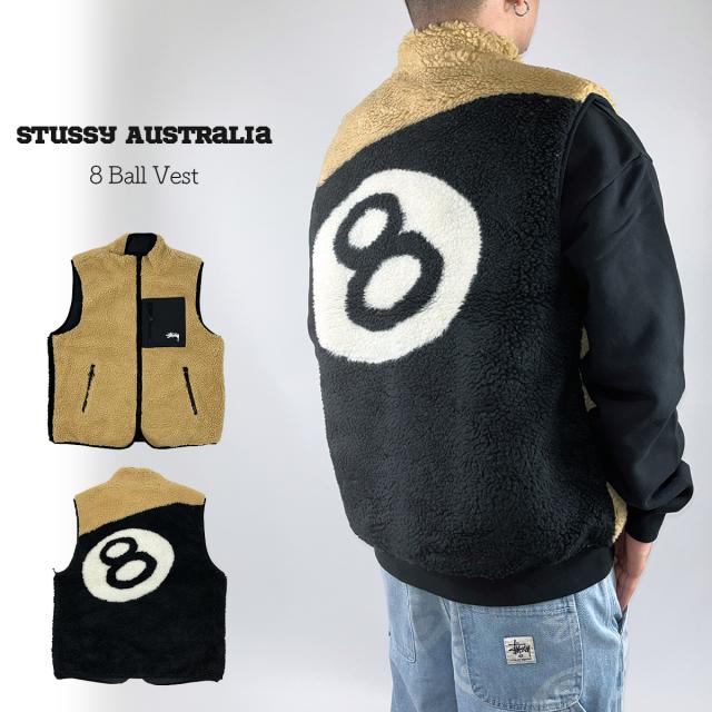 Stussy Australia ベスト ステューシー オーストラリア 8 Ball Sherpa Reversible Vest リバーシブル仕様 トップス メンズ ユニセックス ST0M0475 [衣類]ユ00572