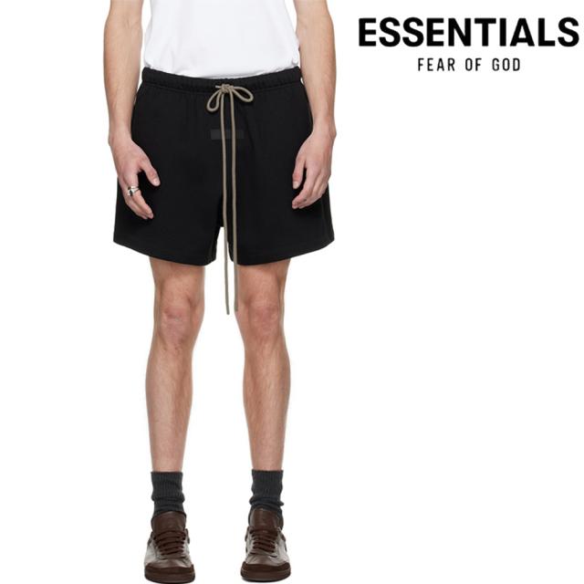 エッセンシャルズ ハーフパンツ FOG ESSENTIALS ブラック Sweatshort スウェット パンツ フィアオブゴッド 正規品 Fear Of God Essentials ユ00572