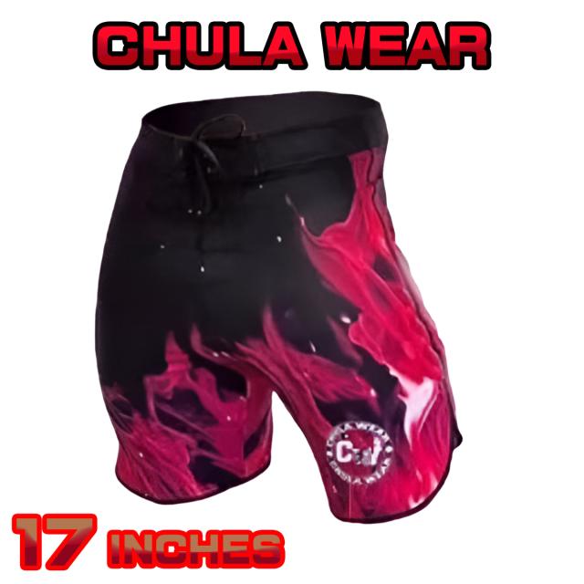 チュラウェア サーフパンツ CHULA WEAR ステージ ショーツ 水着 ROSE FIRE 17 INCHES ハーフパンツ 短パン フィジーカー 大会 メンズ 筋トレ ジム ウエア 正規品[衣類]ユ00582