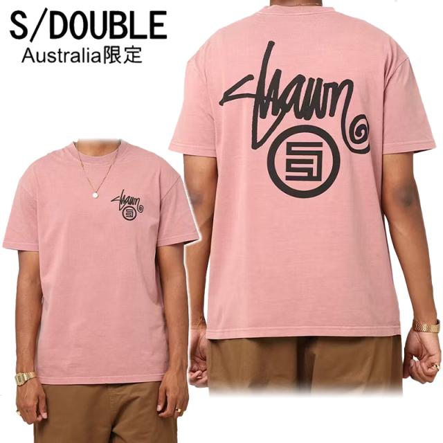 エスダブル Tシャツ S/Double AU限定 S/DOUBLE Shawn Dot T-Shirt 半袖 ピンク ロゴ ストリート メンズ レディース ユニセックス 正規品 [衣類] ユ00582