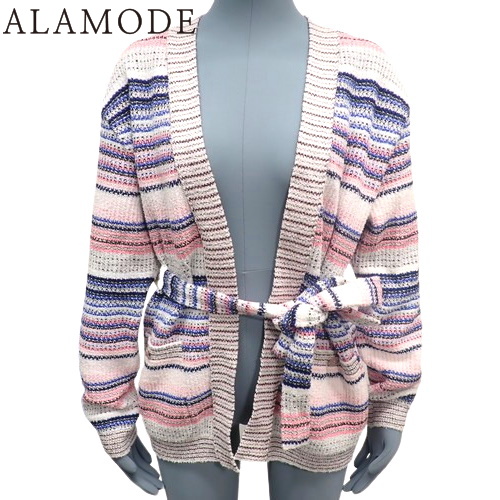 CHANEL(シャネル) ココボタン ツイード カーディガン トップス P77 アパレル ファッション 長袖 36 コットン ピンク ホワイト白 ブルー青 レディース 40806000006【中古】【アラモード】