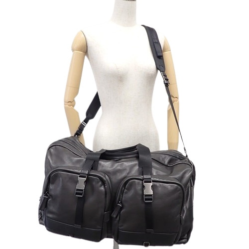 PRADA(プラダ) ロゴプレート ボストンバッグ ボストンバッグ/キャリー