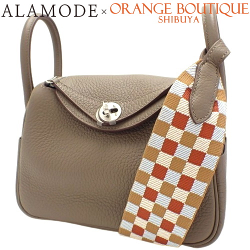 【新品】HERMES(エルメス) リンディミニ マキシカドリーユ エトープ/エトゥープ グレージュ トリヨンクレマンス パラジウム金具 シルバー金具 W刻印 ショルダーバッグ 2WAY ハンドバッグ 肩掛け 斜め掛け レディース 40802142858【アラモード】