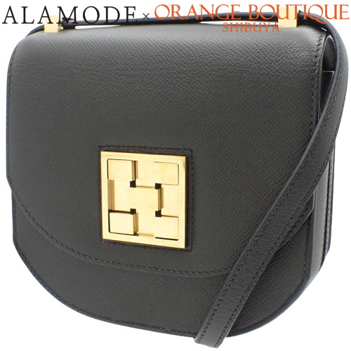 HERMES(エルメス) モザイク24-17 ブラック黒 ヴォーエプソン ゴールド金具 Y刻印 ショルダーバッグ 2WAY 斜め掛け 肩掛け レディース 40802143350【中古】【アラモード】