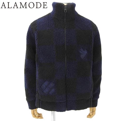 LOUIS VUITTON(ルイ・ヴィトン) ジャガードダミエ フリースジャケット アウター RM221M 22年 LV×NIGO アパレル ファッション M ポリエステル ブラック黒 ネイビー紺 メンズ 40802139177【中古】【アラモード】