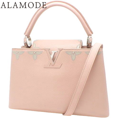 LOUIS VUITTON(ルイ・ヴィトン) カプシーヌPM ハンドバッグ 2way ショルダー 肩掛け 斜め掛け スタッズ トリヨンレザー ピンク シルバー金具 M51787 レディース 40802142119【中古】【アラモード】