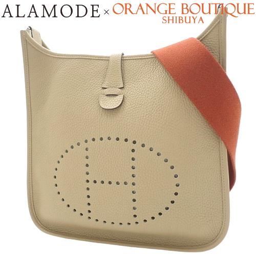 HERMES(エルメス) エブリン3PM トレンチ キュイーブル ベージュ ブラウン茶 トリヨンクレマンス パラジウム金具 シルバー金具 A刻印 ショルダーバッグ 肩掛け 斜め掛け エヴリン レディース 40802148382【中古】【アラモード】