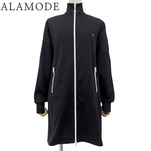 CELINE(セリーヌ) トリオンフ トラックジップアップ ワンピース セットアップ/ワンピース アパレル ジャージ ファッション 衣類 M ポリエステル ブラック黒 レッド赤 2X66D1210 レディース 40802143274【中古】【アラモード】