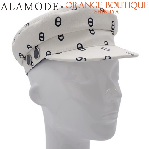 HERMES(エルメス) ヴォーバン シェーヌダンクル キャスケット ブランカッセ ホワイト白 ネイビー紺 コットン ポリウレタン 帽子 アパレル ファッション小物 セリエボタン レディース 40802146660【中古】【アラモード】