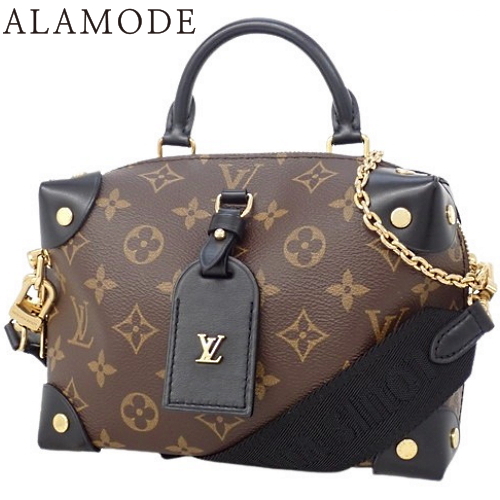 LOUIS VUITTON(ルイ・ヴィトン) モノグラム プティット マル スープル ハンドバッグ 3WAY ショルダー 肩掛け 斜め掛け モノグラムキャンバス レザー ブラウン茶 ブラック黒 ゴールド金具 M45571 レディース 40802147121【中古】【アラモード】