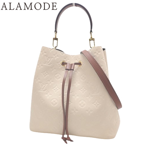 LOUIS VUITTON(ルイ・ヴィトン) モノグラム・アンプラント ネオノエ ハンドバッグ 2WAY ショルダー 肩掛け 斜め掛け モノグラムアンプラント クレーム ベージュ ブラウン茶 ゴールド金具 M45307 レディース 40802148696【中古】【アラモード】