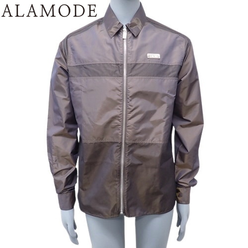 Christian Dior(クリスチャン ディオール) メタルプレート ナイロンジャケット アウター アパレル ファッション ブルゾン 37 ポリエステル ブラウン茶 メンズ 40802147415【中古】【アラモード】