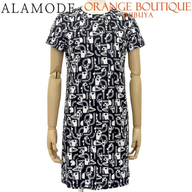 HERMES(エルメス) Brides de Gala en Desordre ストレートTシャツ ワンピース ブラック黒 ホワイト白 コットン ワンピース 2021年 アパレル ファッション 半袖 式典用馬勒 レディース 40802149731【中古】【アラモード】