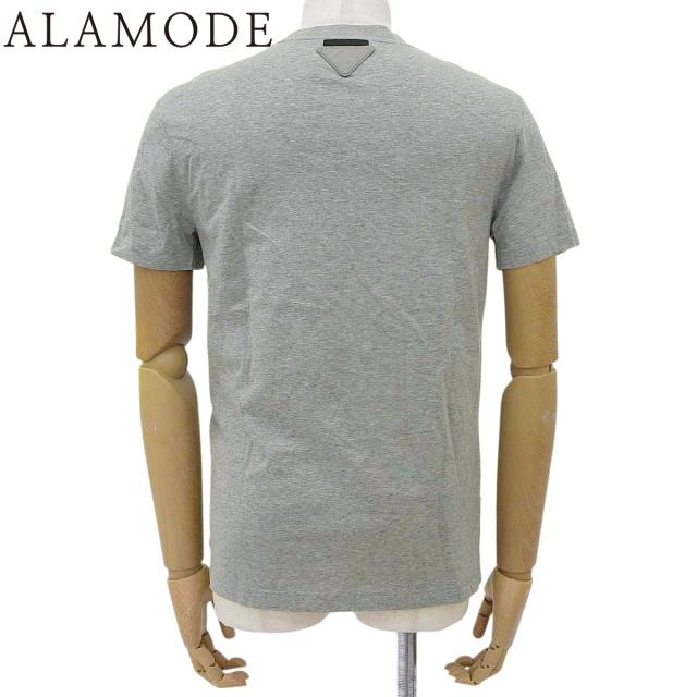 PRADA(プラダ) 三角ロゴ Tシャツ Tシャツ 2020年 アパレル ファッション 半袖 M コットン グレー メンズ 40802149741【中古】【アラモード】