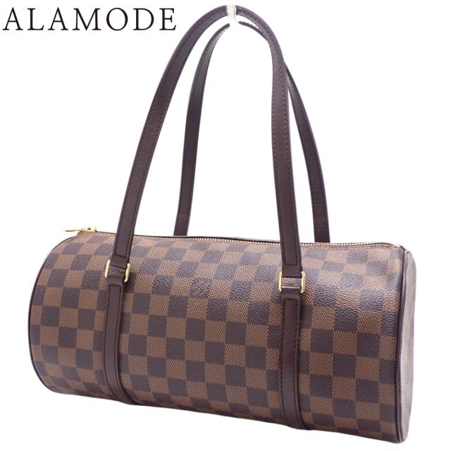 LOUIS VUITTON(ルイ・ヴィトン) ダミエ・エベヌ パピヨン30 ハンドバッグ トート ミニボストン パピヨンGM ダミエキャンバス エベヌ ブラウン茶 レッド赤 ゴールド金具 N51303 レディース 40802152036【中古】【アラモード】