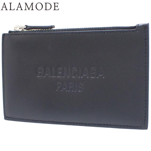 BALENCIAGA(バレンシアガ) ロゴ フラグメントケース カードケース ケース ミニウォレット レザー ブラック黒 シルバー金具 785255 ユニセックス 40802152680【中古】【アラモード】