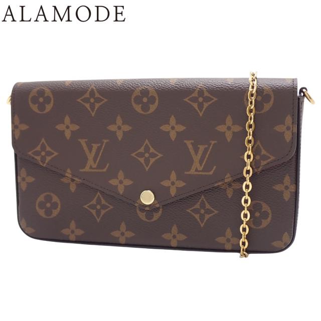 LOUIS VUITTON(ルイ・ヴィトン) モノグラム ポシェット･フェリシー ショルダーバッグ 肩掛け クラッチバッグ ミニバッグ モノグラムキャンバス フューシャ ブラウン茶 ゴールド金具 M81896 レディース 40802155943【中古】【アラモード】