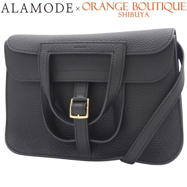 HERMES(エルメス) アルザン25 ブラック黒 トリヨンクレマンス ゴールド金具 B刻印 ショルダーバッグ 3WAY 肩掛け ハンドバッグ クラッチ レディース 40802158615【中古】【アラモード】