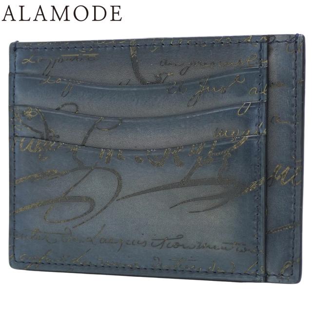 Berluti(ベルルッティ) カリグラフィー バンブー テトリス カードホルダー カードケース/パスケース 小物 IDケース スクリットレザー BLU MINERALE ネイビー紺 ブルー青 BAMBOU_TETRIS_NEO-JOUR-V2 メンズ 40802156776【中古】【アラモード】