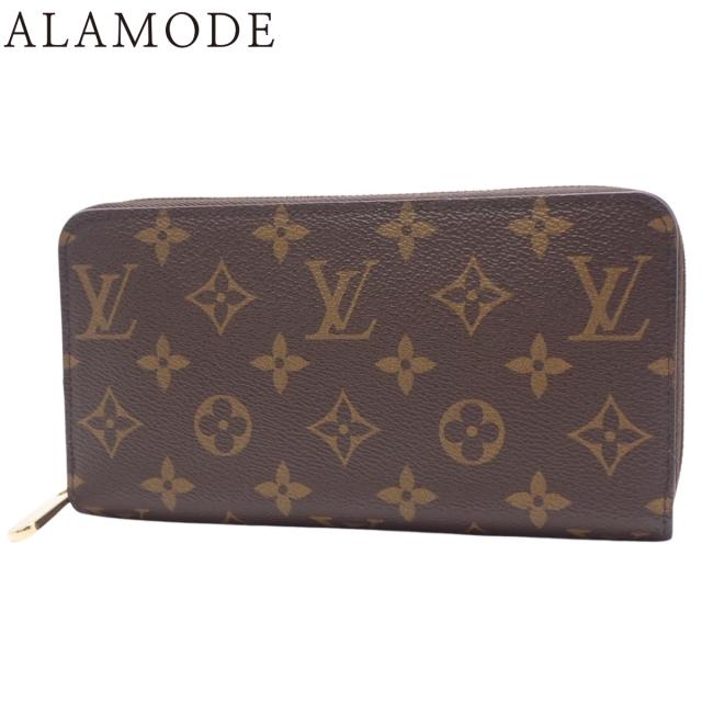 LOUIS VUITTON(ルイ・ヴィトン) モノグラム ジッピー・ウォレット ロングウォレット ラウンドファスナー モノグラムキャンバス ローズ・バレリーヌ ブラウン茶 ゴールド金具 M41894 レディース 40802159954【中古】【アラモード】