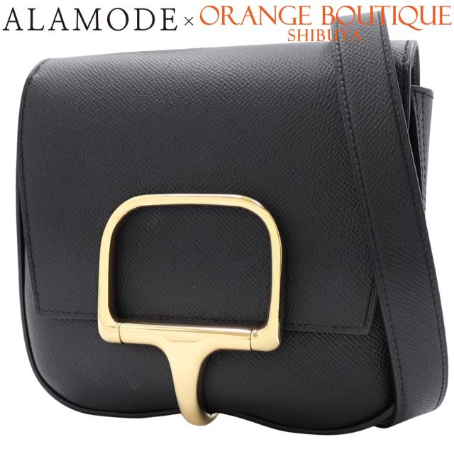 HERMES(エルメス) デッラ・カヴァッレリア ミニ ブラック黒 ヴォーエプソン ゴールド金具 B刻印 ショルダーバッグ 肩掛け 斜め掛け レディース 40802162875【中古】【アラモード】