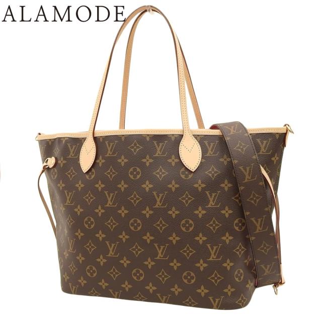 LOUIS VUITTON(ルイ・ヴィトン) モノグラム ネヴァーフル・インサイドアウト MM トートバッグ 2WAY ショルダー 肩掛け モノグラムキャンバス ローズ ポンディシェリ ブラウン茶 ピンク ゴールド金具 M12096 レディース 40802158283【中古】【アラモード】