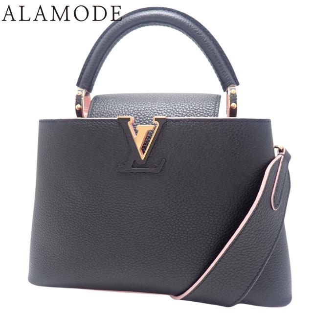 LOUIS VUITTON(ルイ・ヴィトン) カプシーヌBB ハンドバッグ 2WAY ショルダー 肩掛け 斜め掛け トリヨンレザー ノワール ブラック黒 ピンク ピンクゴールド金具 M20709 レディース 40802162815【中古】【アラモード】