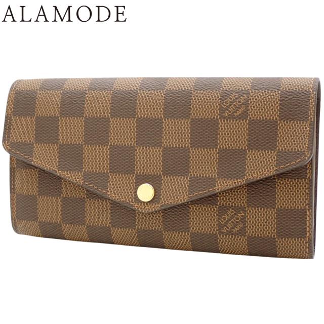 LOUIS VUITTON(ルイ・ヴィトン) ダミエ・エベヌ ポルトフォイユ・サラ ロングウォレット 長財布 小物 ダミエキャンバス ブラウン茶 ゴールド金具 N63209 レディース 40802163217【中古】【アラモード】