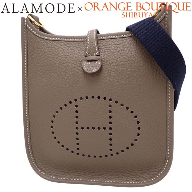 HERMES(エルメス) エブリン アマゾンTPM K刻印 エトープ/エトゥープ ブルーインディゴ グレージュ トリヨンクレマンス ゴールド金具 ショルダーバッグ 肩掛け 斜め掛け エヴリン レディース 40802163655【アラモード】