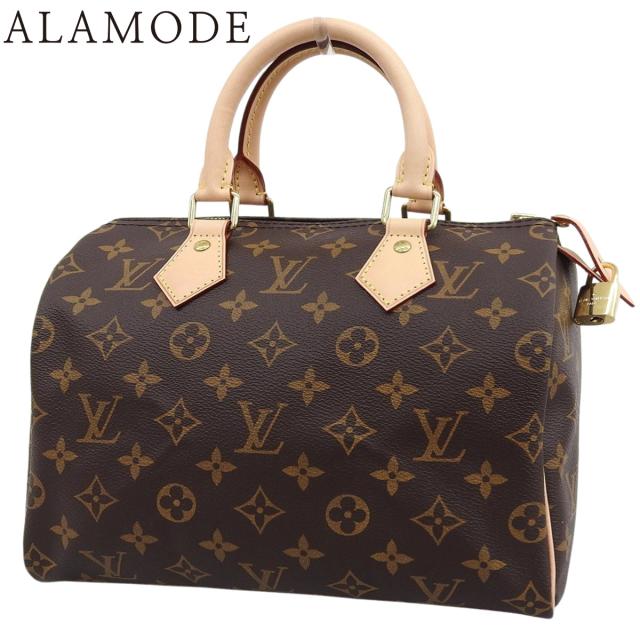 LOUIS VUITTON(ルイ・ヴィトン) モノグラム スピーディ25 ハンドバッグ ミニボストン モノグラムキャンバス ブラウン茶 ゴールド金具 M41528 レディース 40802161796【中古】【アラモード】
