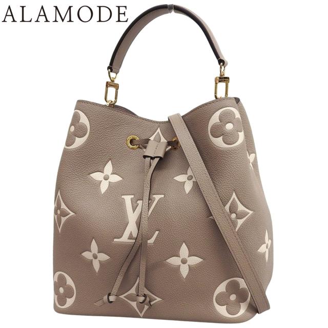 LOUIS VUITTON(ルイ・ヴィトン) バイカラー モノグラム・アンプラント ネオノエ MM ショルダーバッグ 2WAY ハンドバッグ 肩掛け 斜め掛け モノグラムアンプラント トゥルトレール クレーム ベージュ ゴールド金具 M45555 レディース 40802161485【中古】【アラモード】