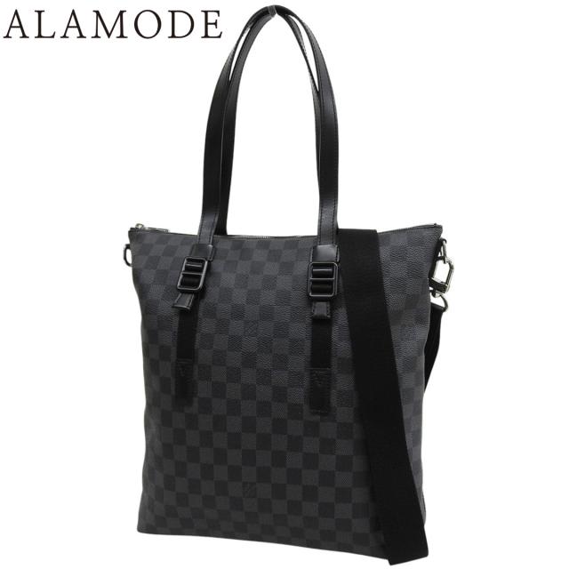 LOUIS VUITTON(ルイ・ヴィトン) ダミエ・グラフィット スカイライン トートバッグ トートバッグ 2WAY ショルダー 肩掛け 斜め掛け ダミエグラフィットキャンバス ブラック黒 グレー シルバー金具 ブラック金具 N41456 メンズ 40802162935【中古】【アラモード】
