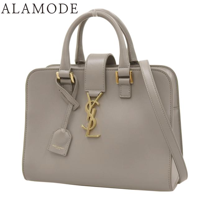 SAINT LAURENT PARIS(サンローランパリ) ベイビーカバス ハンドバッグ 2WAY ショルダー 肩掛け 斜め掛け レザー グレージュ ゴールド金具 568853 レディース 40802159975【中古】【アラモード】