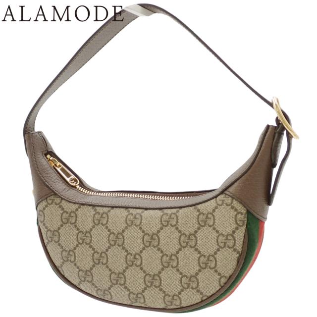 GUCCI(グッチ) オフィディア GG ミニバッグ ハンドバッグ ワンショルダー シェリーライン 肩掛け GGスプリームキャンバス キャンバス レザー ベージュ ブラウン茶 グリーン緑 ゴールド金具 658551 レディース 40802157763【中古】【アラモード】