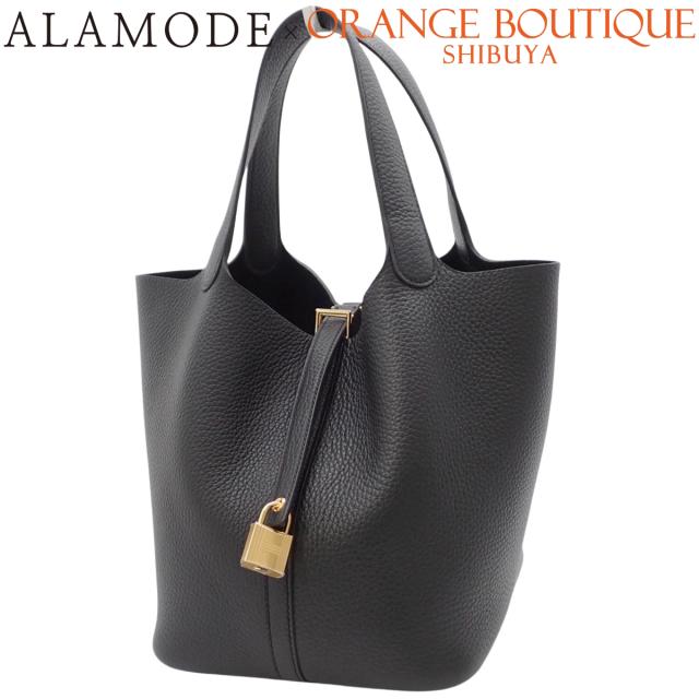 【新品】HERMES(エルメス) ピコタンロックMM K刻印 ブラック黒 トリヨンクレマンス ゴールド金具 ハンドバッグ トートバッグ レディース 40802165745【アラモード】