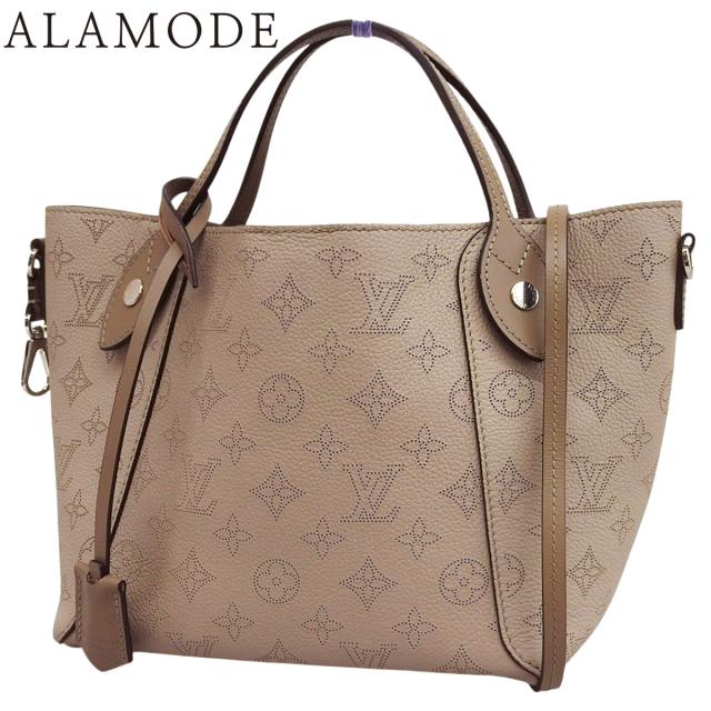 LOUIS VUITTON(ルイ・ヴィトン) モノグラム・マヒナ ヒナPM ハンドバッグ 2WAY ショルダー 肩掛け マヒナ・レザー ベージュ グレージュ シルバー金具 M54351 レディース 40802162760【中古】【アラモード】